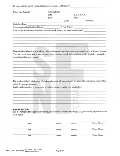 SNF Forms - Medical Forms